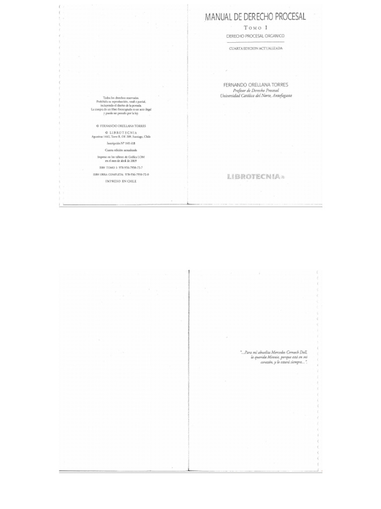 Manual Derecho Procesal, Orellana | PDF