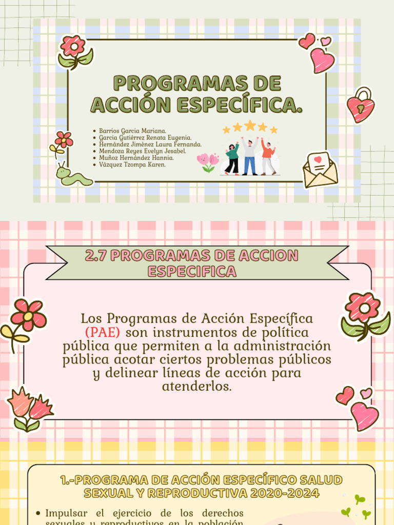 2.7 Programas de Acción Específica | PDF