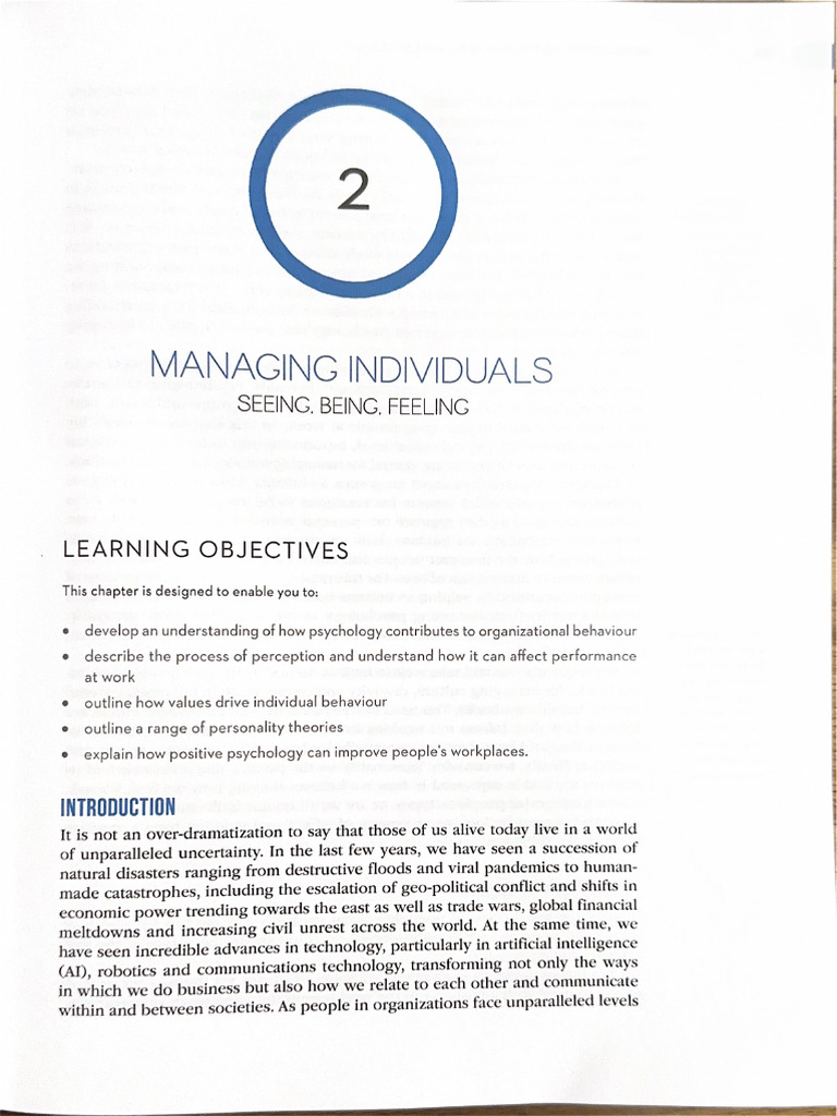 Chap 2 MANAGING INDIVIDUAL | PDF