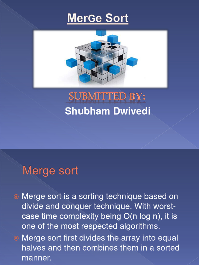 mergesortalgorithmERGE SORTING ALGORITHM | PDF | Teaching Methods & Materials