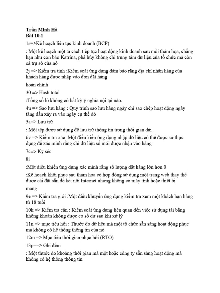 Bai Tap 10.1 10.5 | PDF