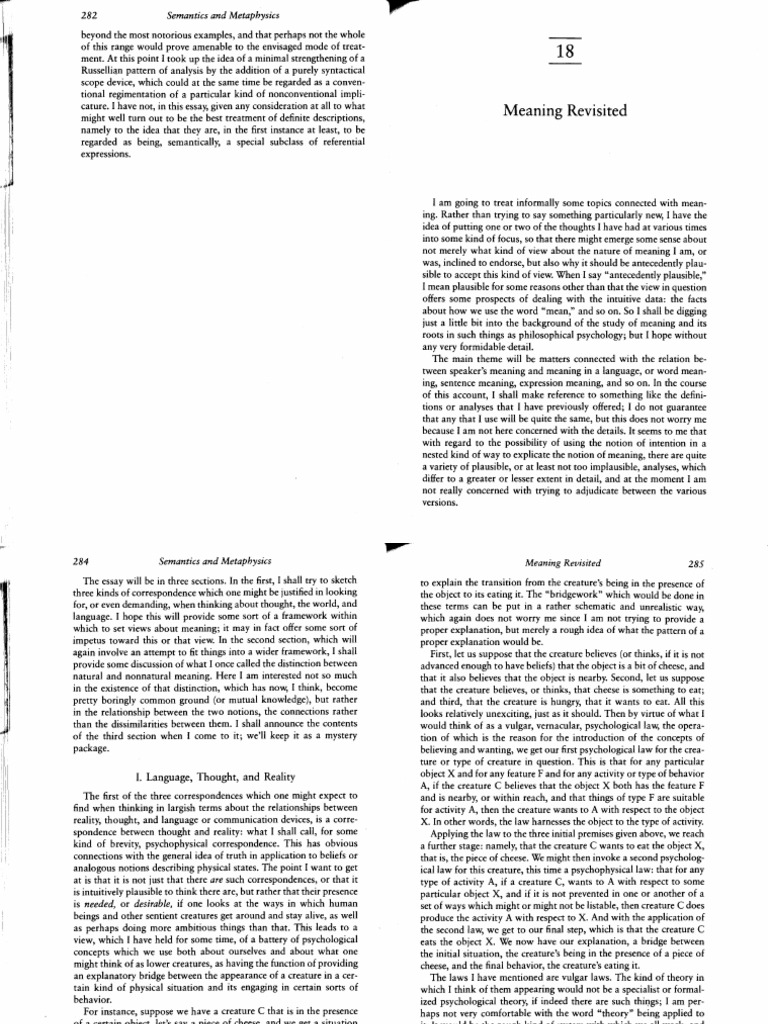 Grice Meaning Revisited | PDF