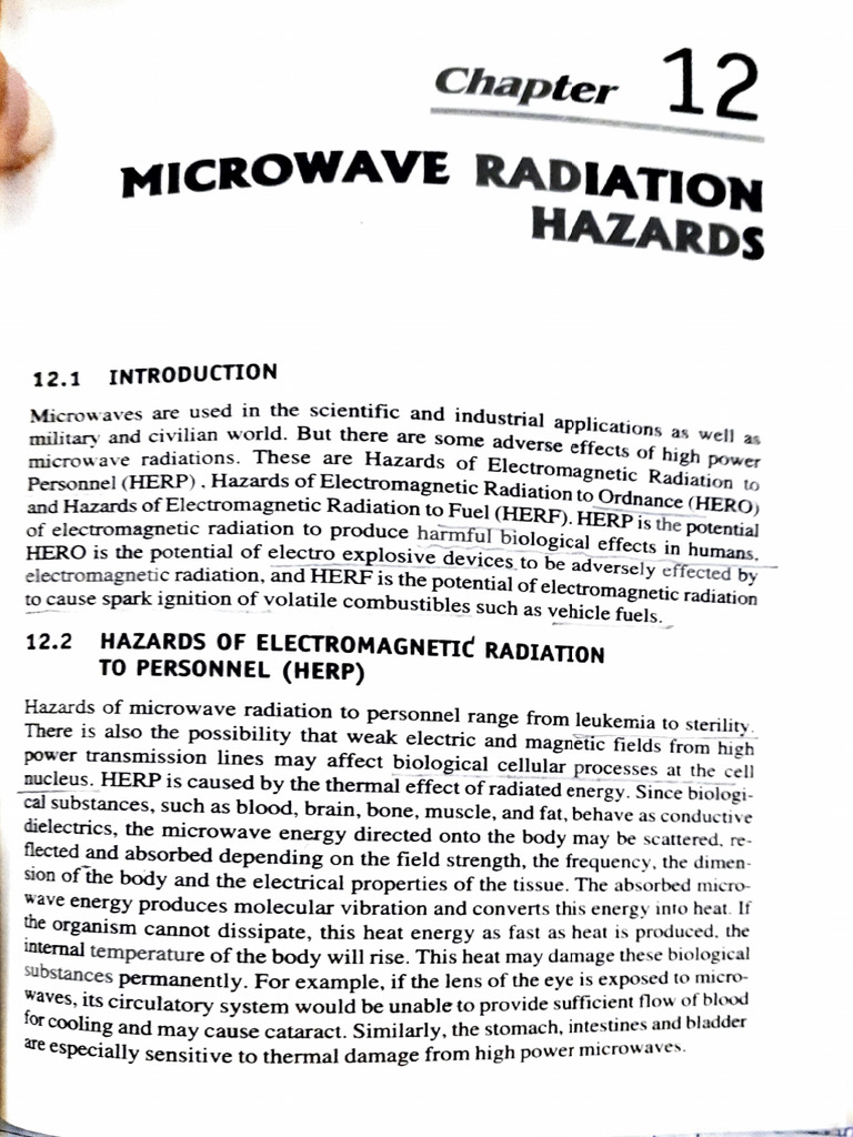 Microwave Radiation Hazards RMT Unit 6 | PDF | Electromagnetic ...
