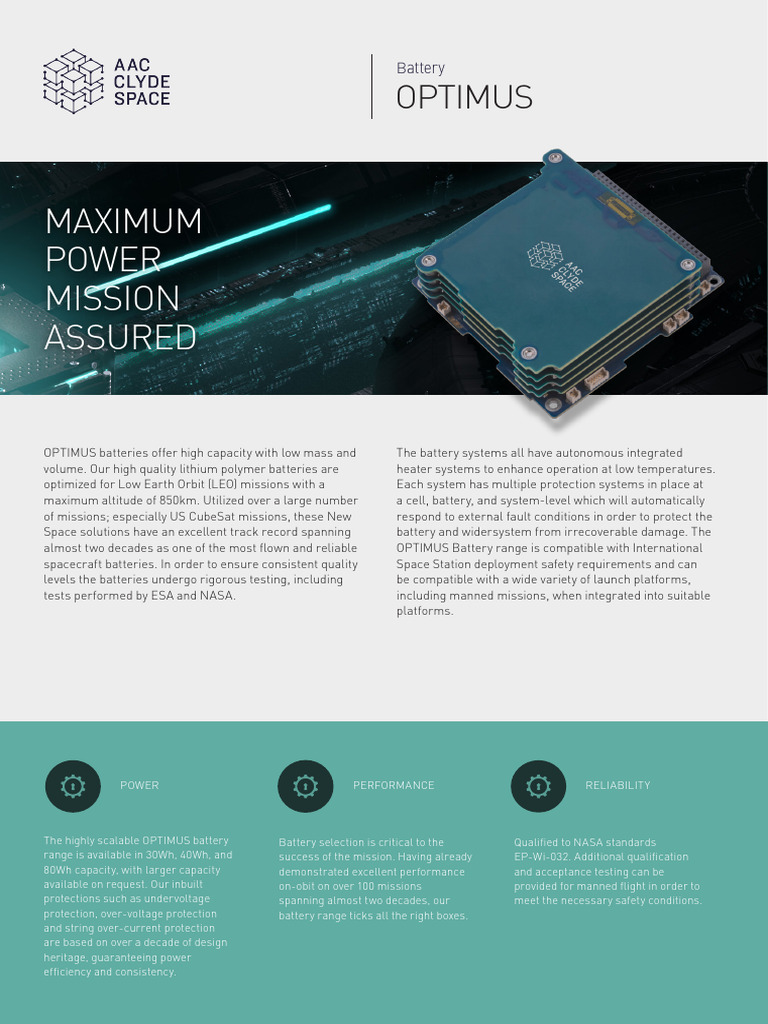 AAC DataSheet Optimus | PDF | Science & Mathematics | Computers