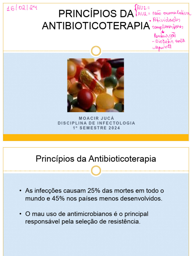 Princípios Da Antibioticoterapia 2024.1 | PDF