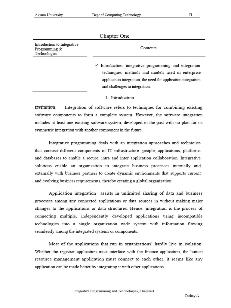 Integrative Programming Technologies 1 | PDF | Common Object Request Broker Architecture ...