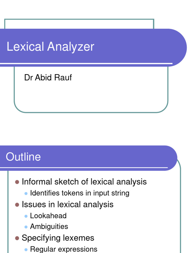 Lexical Analyser | PDF