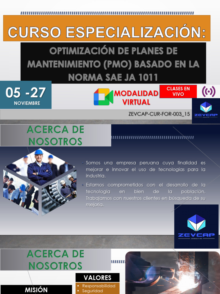 BROCHURE OPTIMIZACION DE PLANES DE MANTENIMIENTO PMO BASADO EN LA NORMA SAE JA Rev | Descargar ...