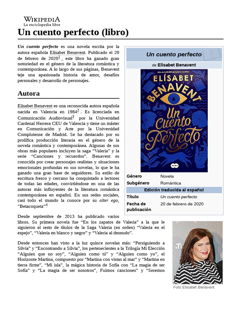 Un Cuento Perfecto (Libro) | PDF