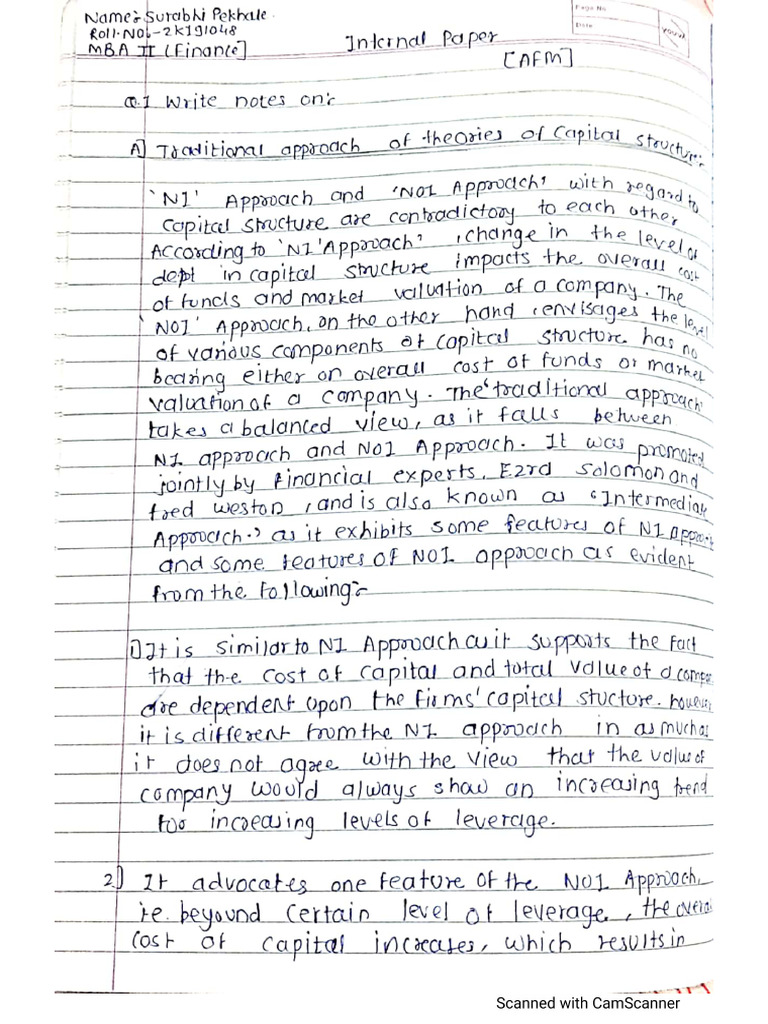 AFM Internal Paper | PDF