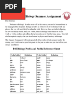 Latin Prefixes Suffixes Biology Compiled | PDF
