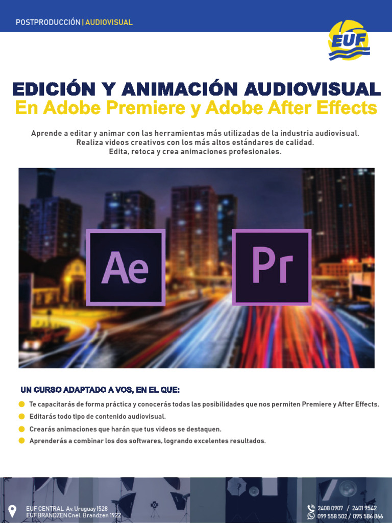 @programa Premiere y After Effects | PDF | Multimedia | Informática