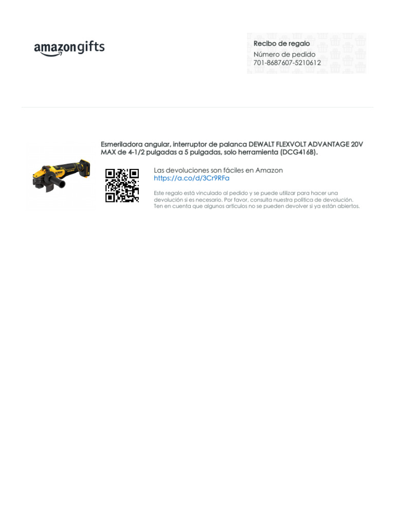 Amazon Gift Receipt | PDF