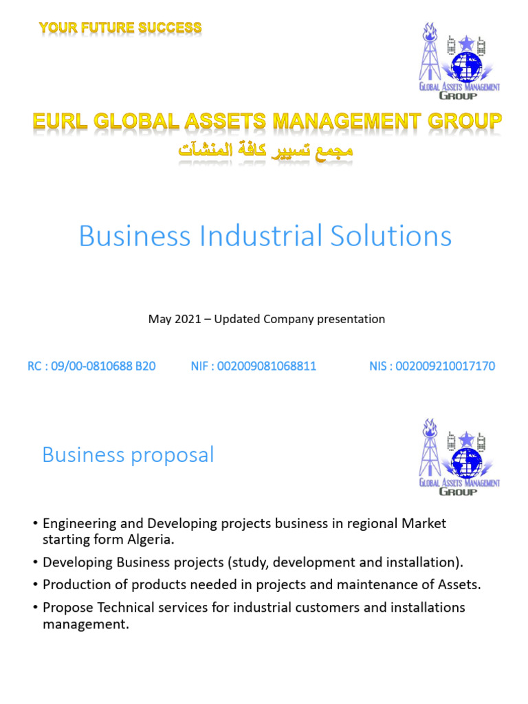 GAM Groupe Company Presentation 2021 - 05 | PDF | Supply Chain ...