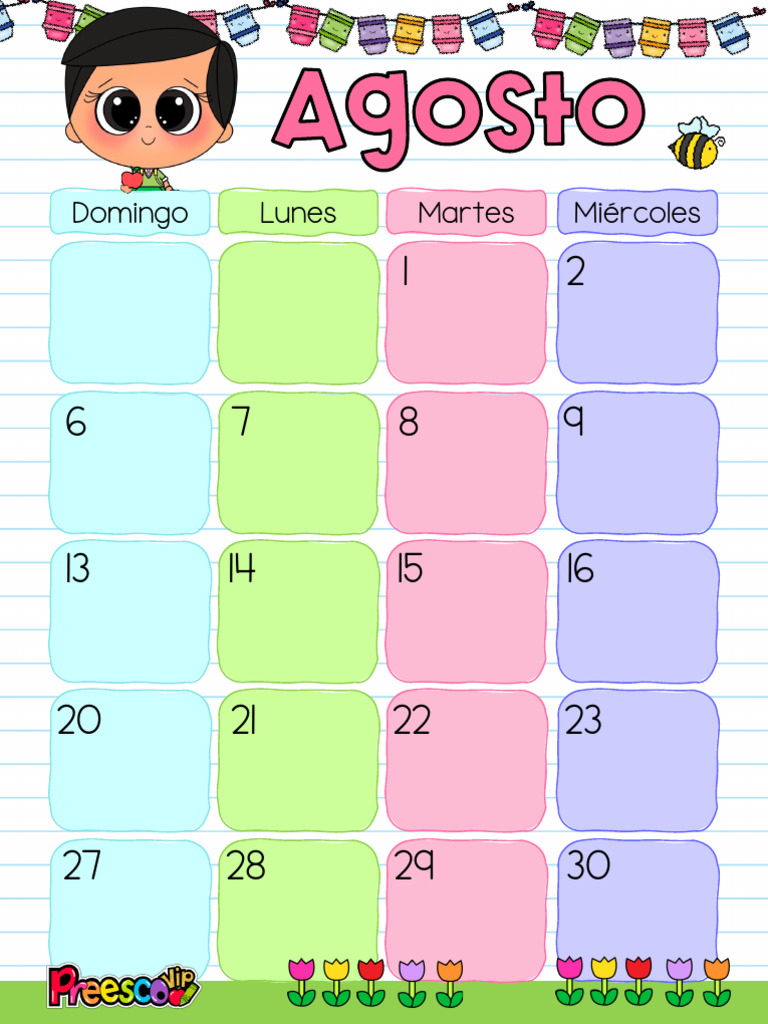 Agenda Calendario Por Mes | PDF | Calendario