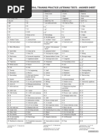 Academic Listening Practice Test 1-5 - Answer | PDF