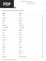 300 French-English Cognates List | PDF