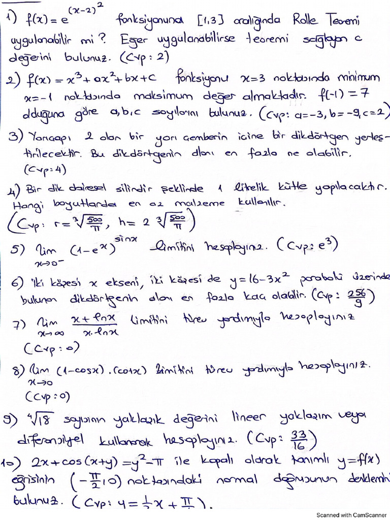 Calisma Sorulari 2 | PDF