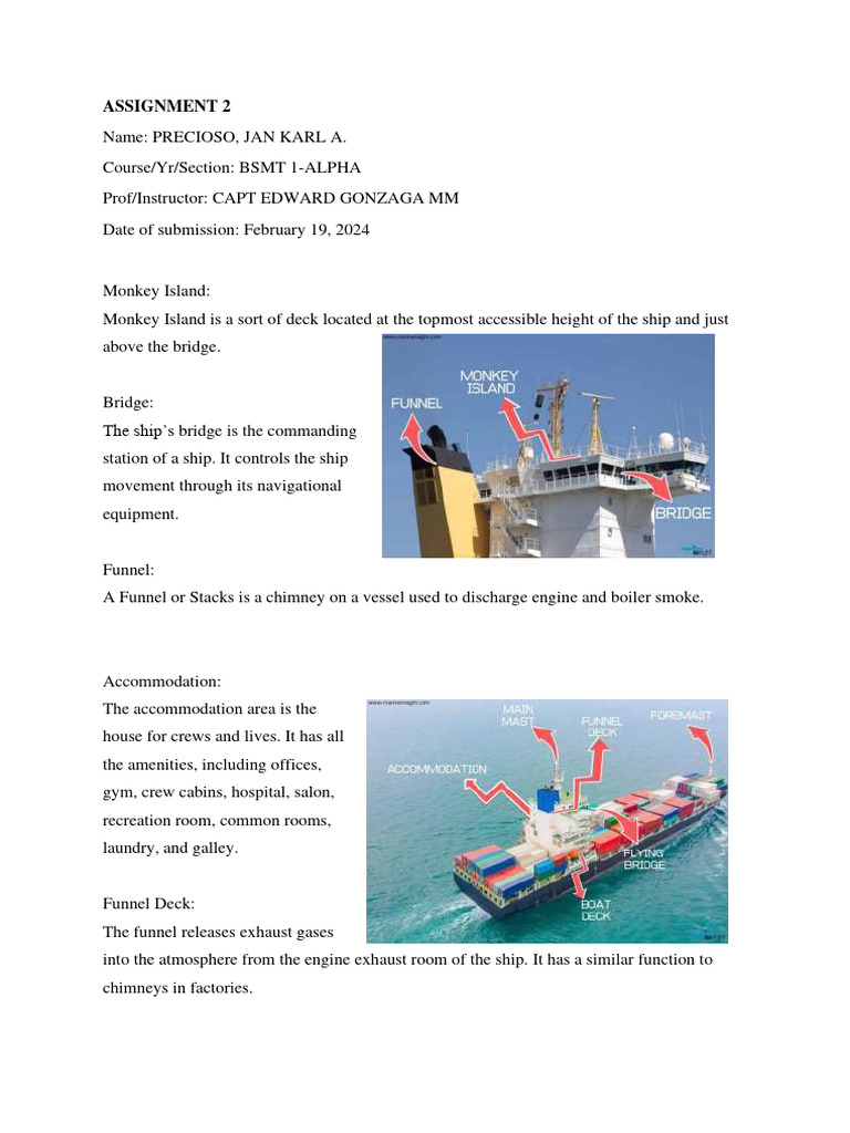 Colreg-Assignment 2.0 - Karl A. BSMT 1a | PDF | Propeller | Ships