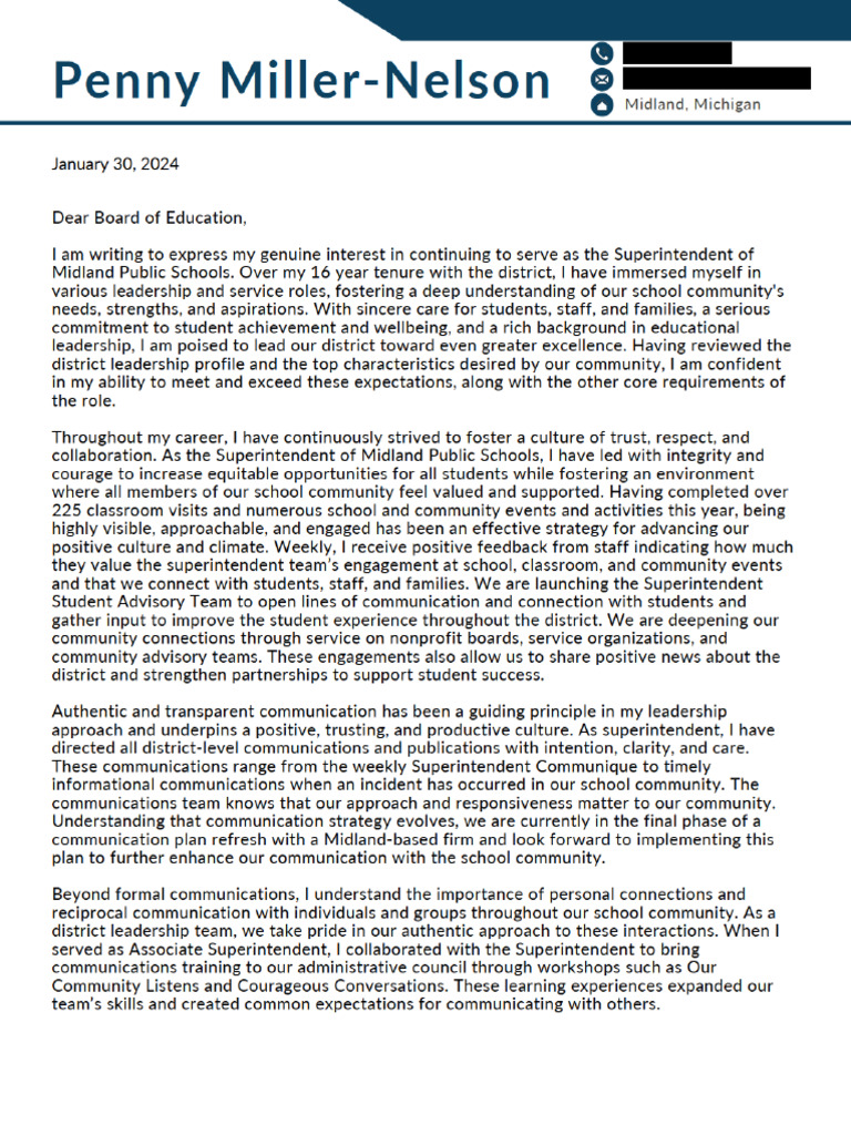 Penny Miller-Nelson Resume and Cover Letter | PDF