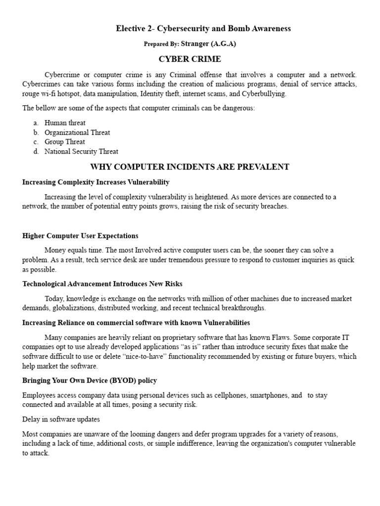 CYBER CRIME Topics | PDF | Security | Computer Security