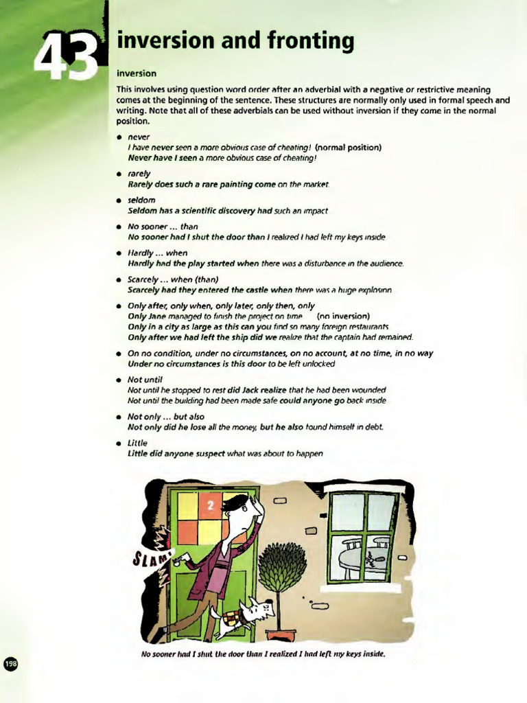 Inversion & Fronting | PDF