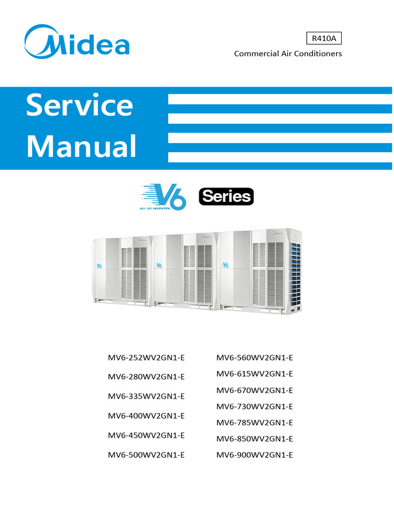 Midea VRF V6 Service & Technical Manual | PDF