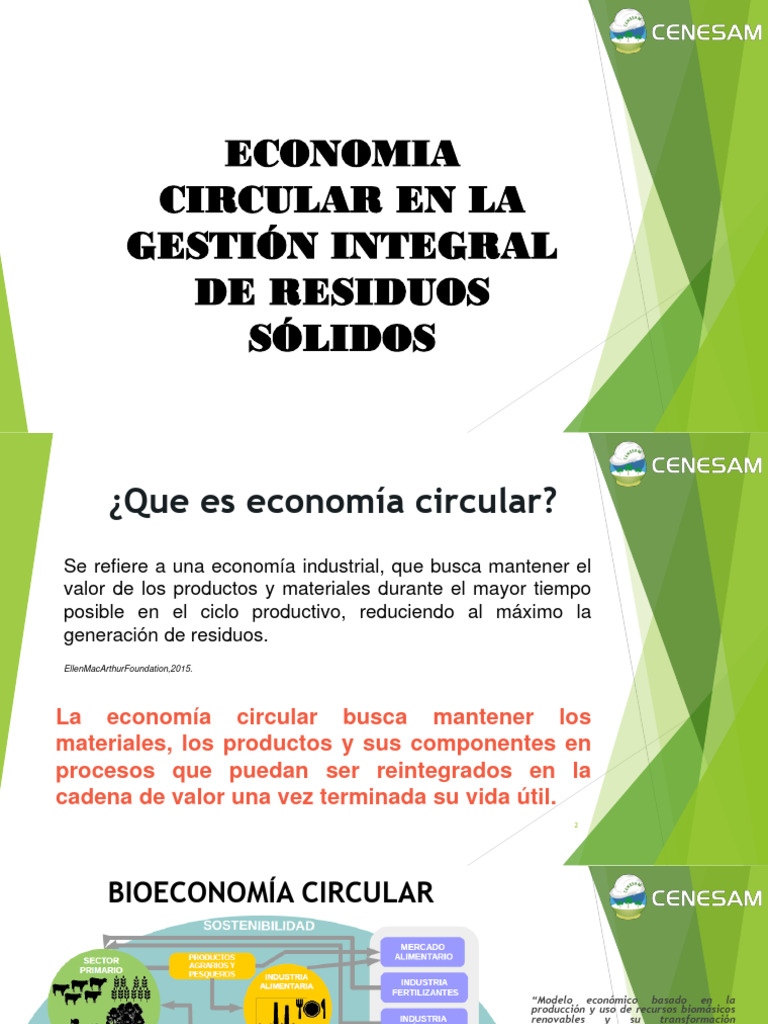 Economia Circular en La Gestión Integral de Residuos Sólidos | PDF | Tecnología