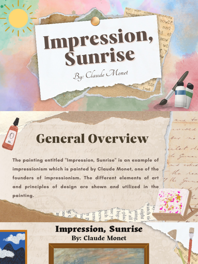 Impression, Sunrise | PDF | Impressionism | Composition (Visual Arts)