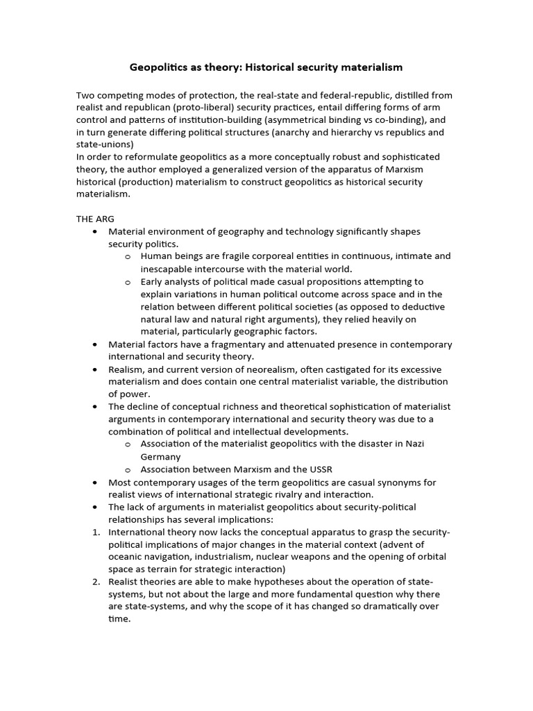 Geopolitics As Theory - DEUDNEY | PDF | Science | Violence