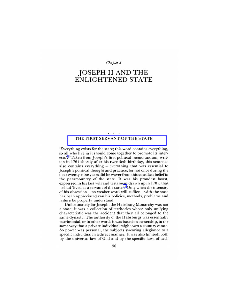 Joseph II: Enlightened Statecraft | PDF | Catholic Church | Protestantism