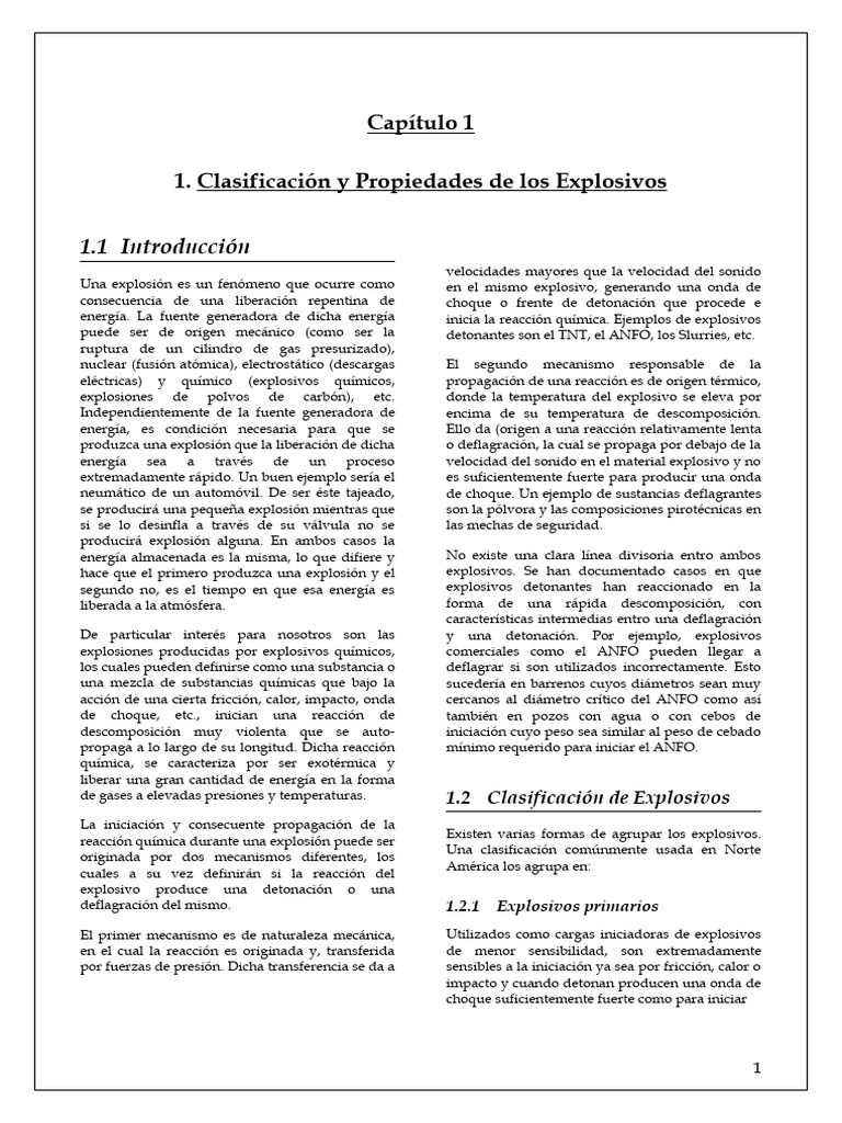 Explosivos Industriales | PDF | Ciencias fisicas | Química