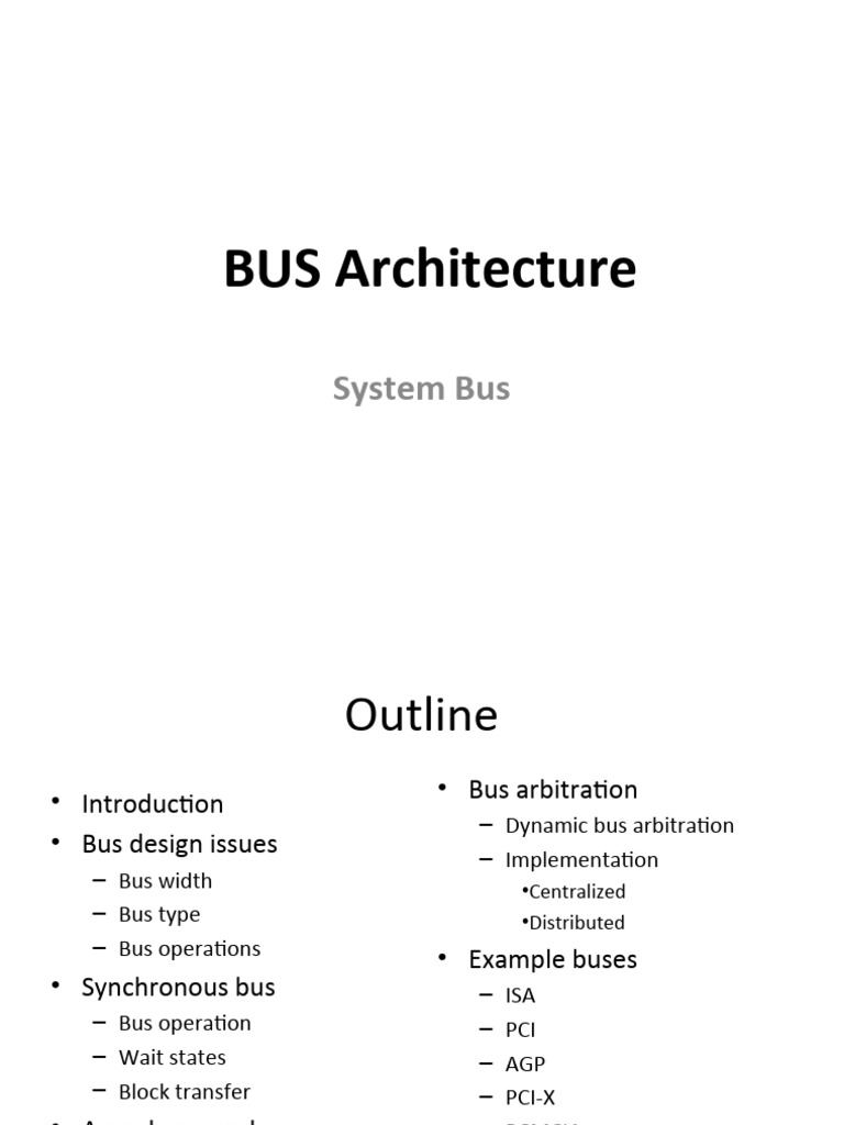 System Bus Architecture Guide | PDF | Computing | Computer Architecture
