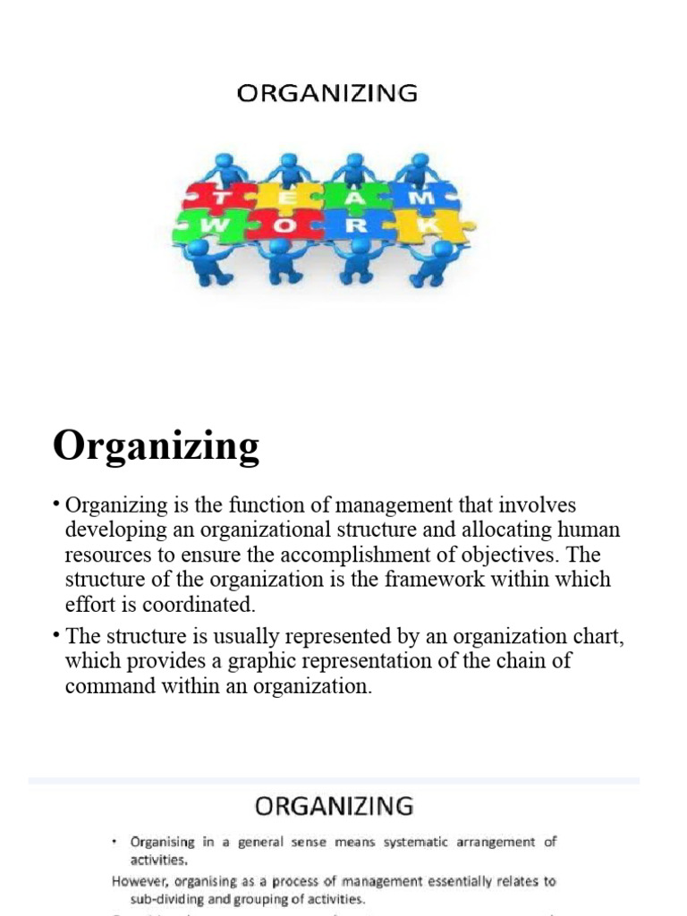 W8Q1-Organizing Function of Management | PDF