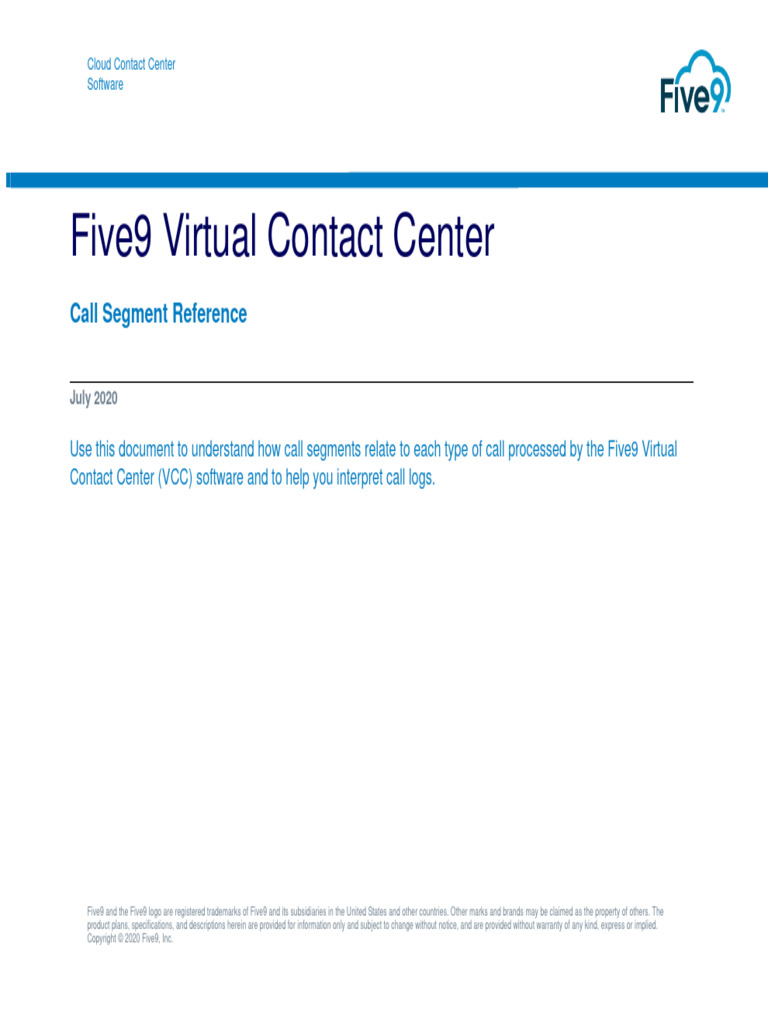 Five 9 | PDF | Interactive Voice Response | Voicemail