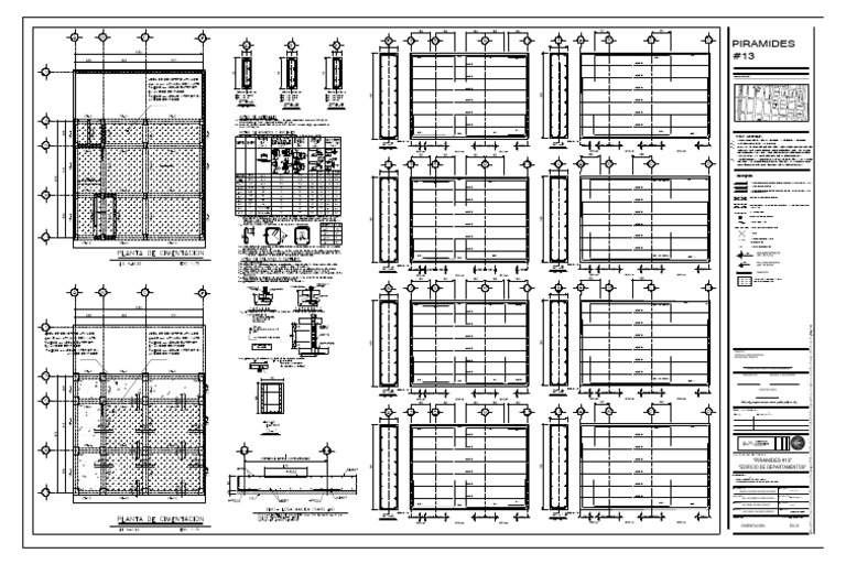 Planos Estructurales Edificio Pirámides | PDF