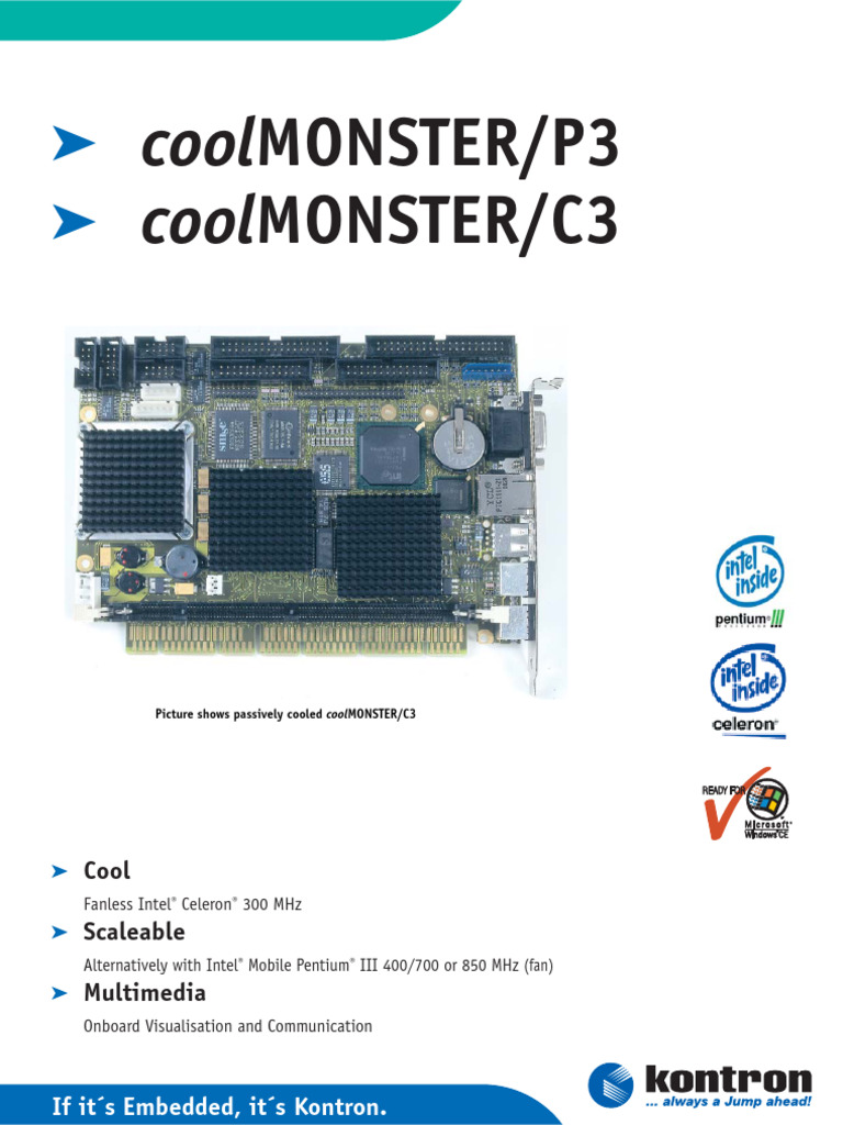 D Coolmonster c3 p3 Pisa SBC With Intel Celeron Pentium III | Download ...