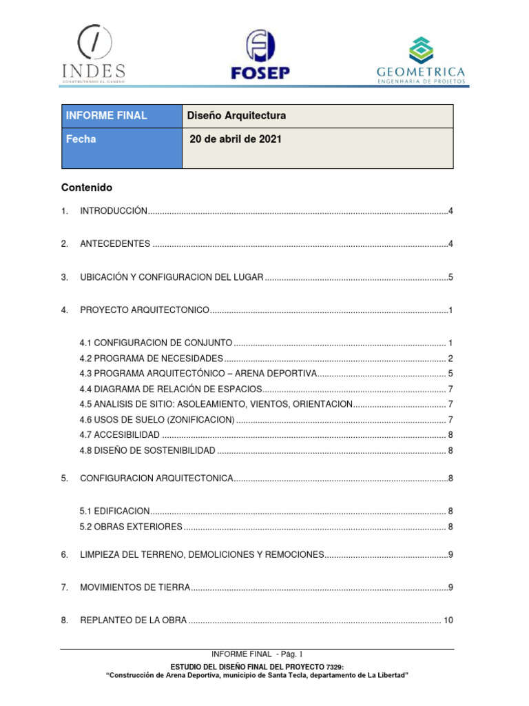 Informe Final V3-Diseño Arquitectonico | PDF