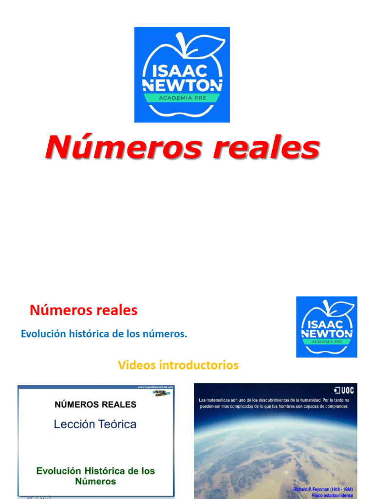 Numeros Reales | PDF | Número Real | Número racional