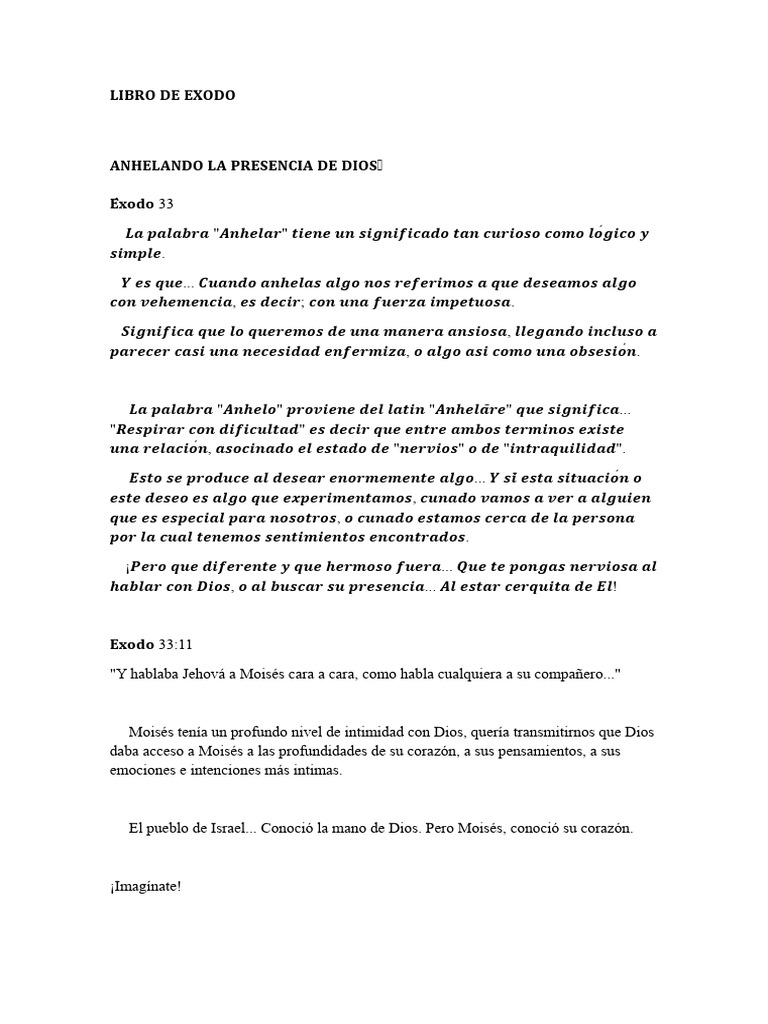 Anhelando La Presencia de Dios | PDF | Estudios de idiomas extranjeros
