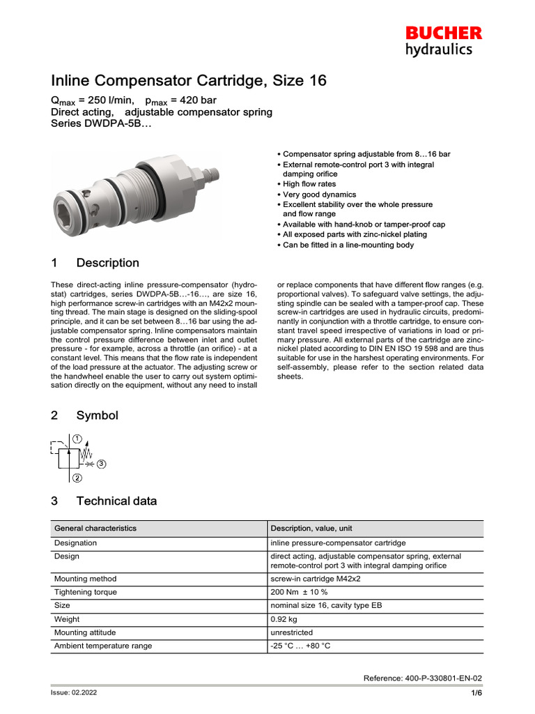 DWDP 5 16 - 400 P 330801 | PDF