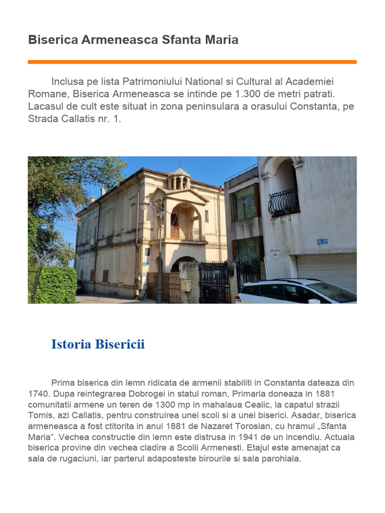 Biserica Armeneasca | PDF