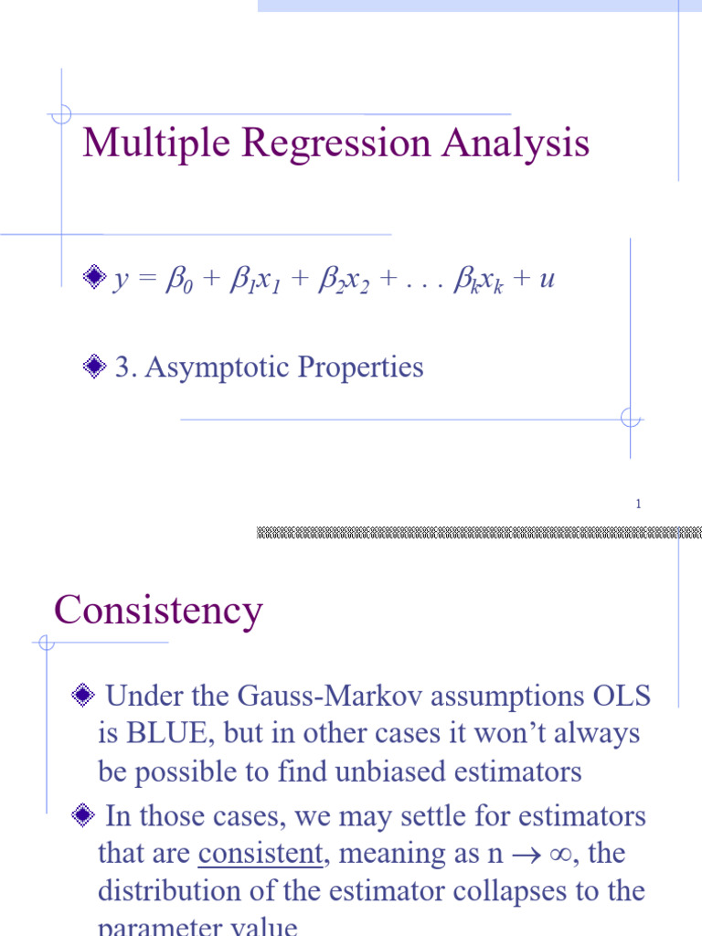 Ch 05 Pdf Estimator Ordinary Least Squares