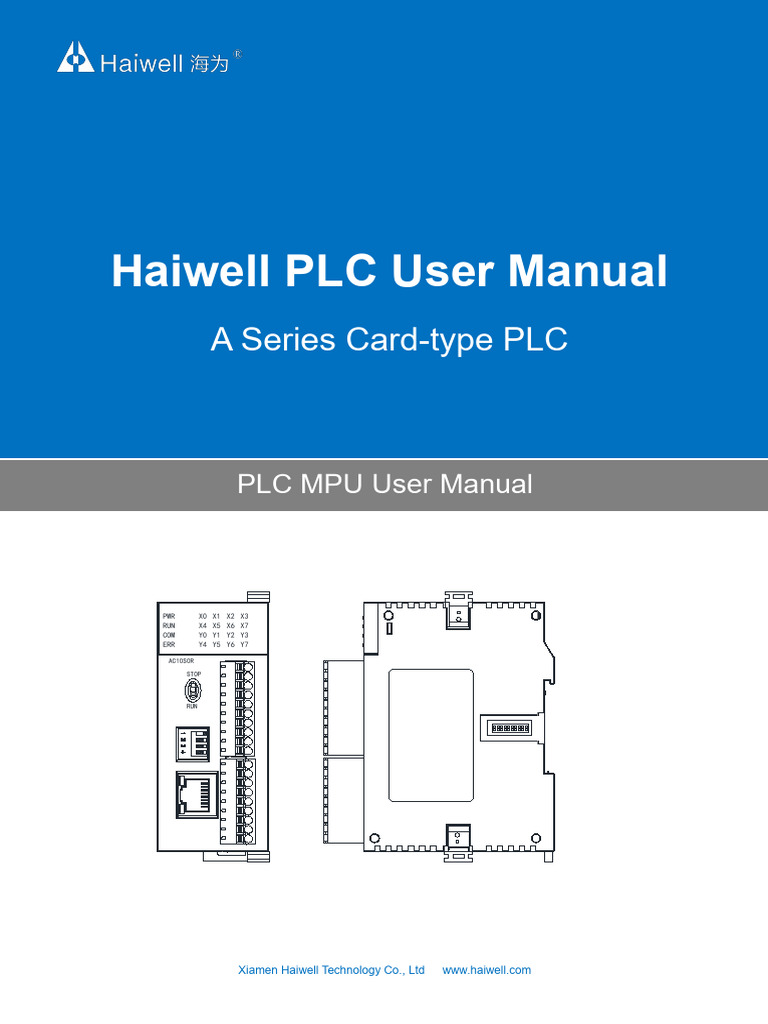 Haiwell PLC User Manual Overview | PDF | Power Supply | Programmable ...