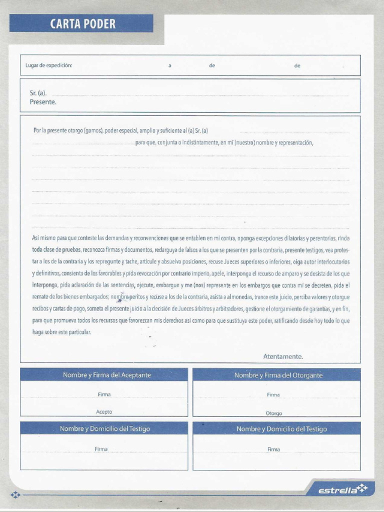 Carta Poder | PDF