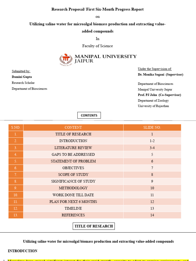 DRC Presentation Revised - MS Final | PDF | Algae Fuel | Biofuel