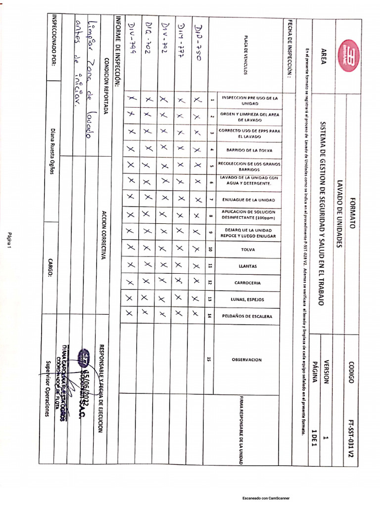 Checklist Limpieza Briane | PDF