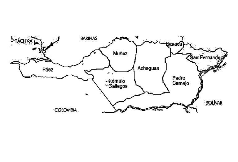 Mapa Del Estado Apure | PDF