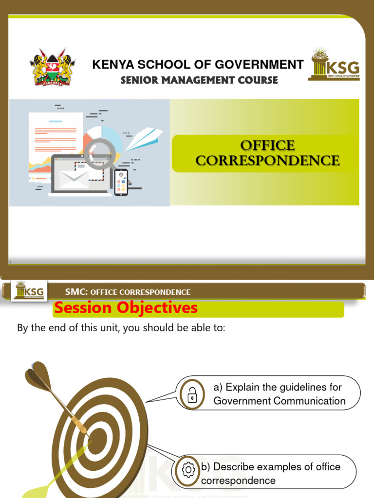 Office Correspondence in Government Management | PDF | Classified ...