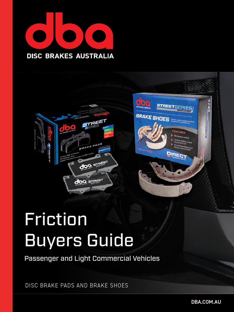 DBA Friction Buyers Guide | PDF | Brake | Land Vehicles